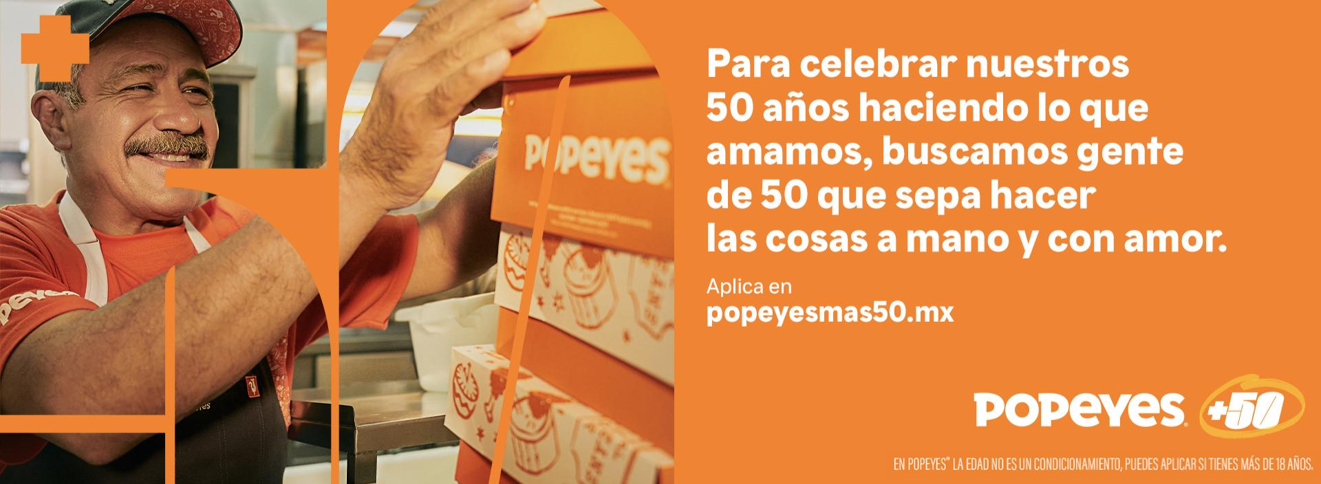 Popeyes celebra su aniversario contratando personas mayores de 50 años ...