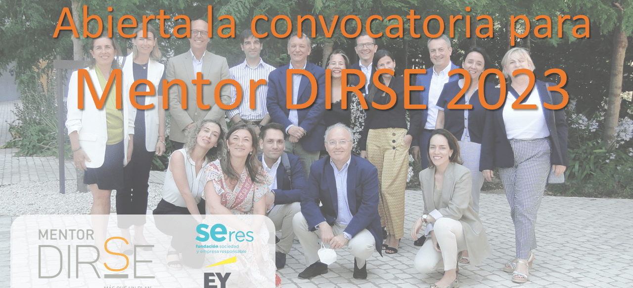 Abierta la convocatoria de Mentor DIRSE 2023 - Corresponsables