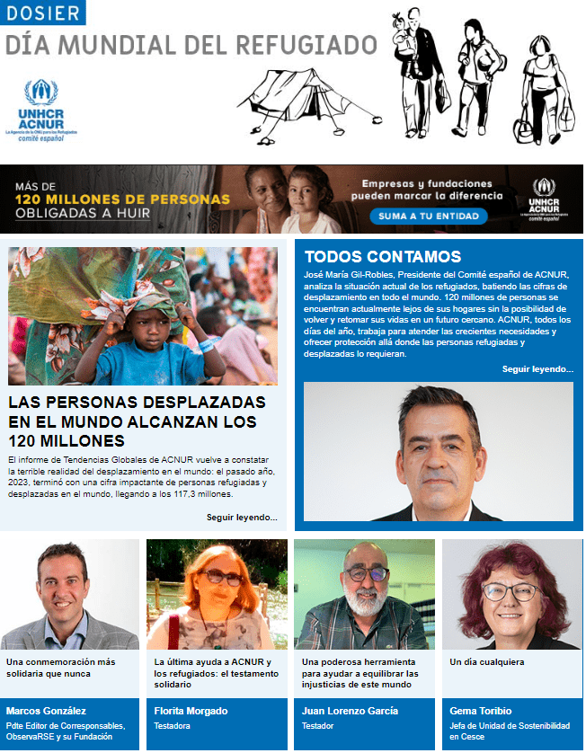 Dosier Corresponsables - Día Mundial del Refugiado - Corresponsables